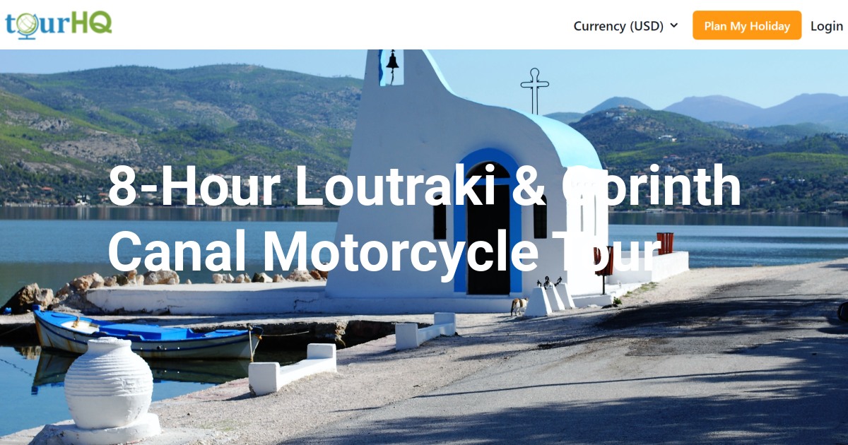 8-Hour Loutraki & Corinth Canal Motorcycle Tour